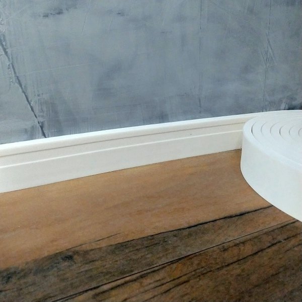 Rodapé EVA Autocolante Flexível 7cm - 15 Metros ref Rp16 | MadeiraMadeira