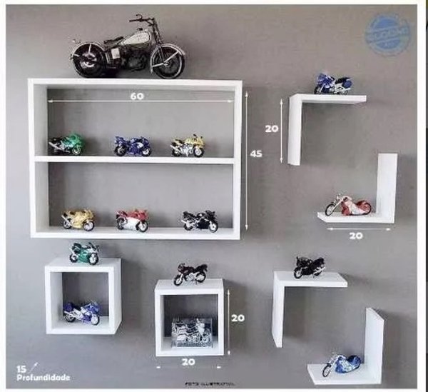 Kit 7 Peças Nichos Branco Fabricação Própria Mdf Nicho Decor ...