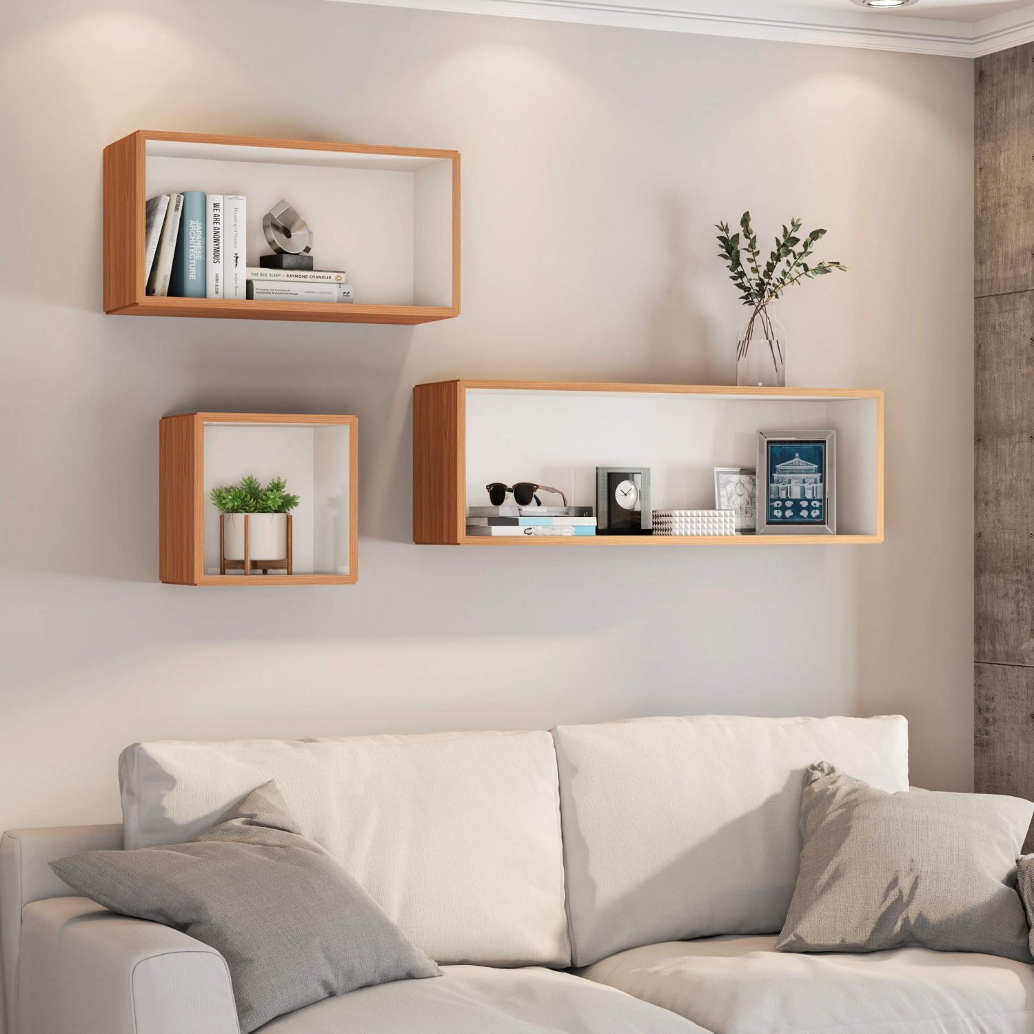Nicho Retangular Complementos Móveis Dalla Costa Branco | MadeiraMadeira