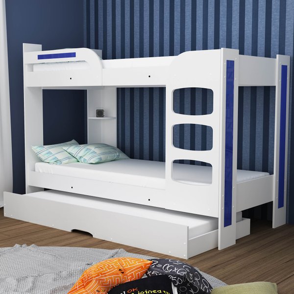Treliche Solteiro Carisma Gelius Móveis Flex Color Branco Acetinado ...