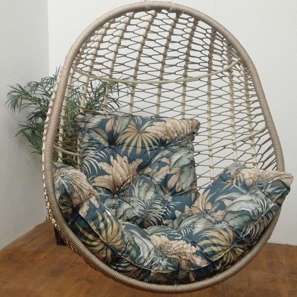 Cadeira suspensa em corda náutica Rami e alumínio - Cor ref. 0025 Rami ...