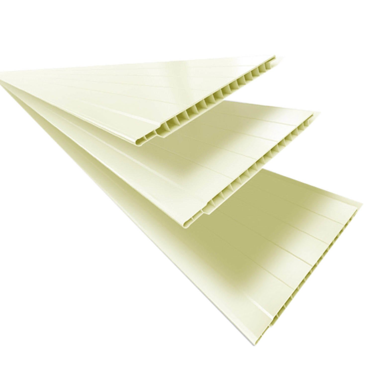 Forro de PVC Polifort 8mm x 20cm x 3m (m²) Bege | MadeiraMadeira