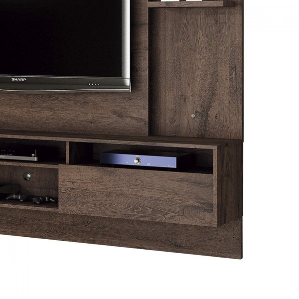 Painel Para TV Até 60 Polegadas 2 Gavetas Status Valdemóveis Castanho ...