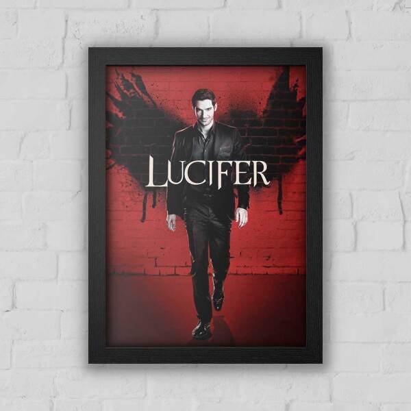 Quadro Decorativo Lucifer Com Moldura - A4 - Sem Vidro | MadeiraMadeira