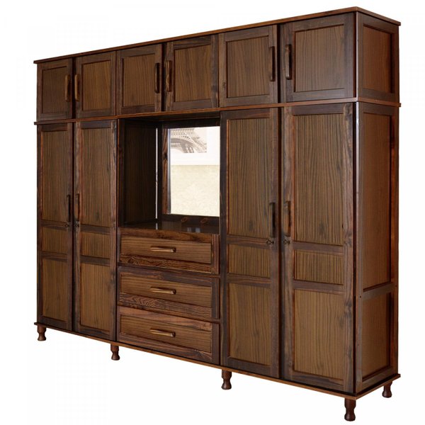 Guarda Roupa Casal com Espelho 10 Portas 3 Gavetas Goiânia Rodmóveis ...