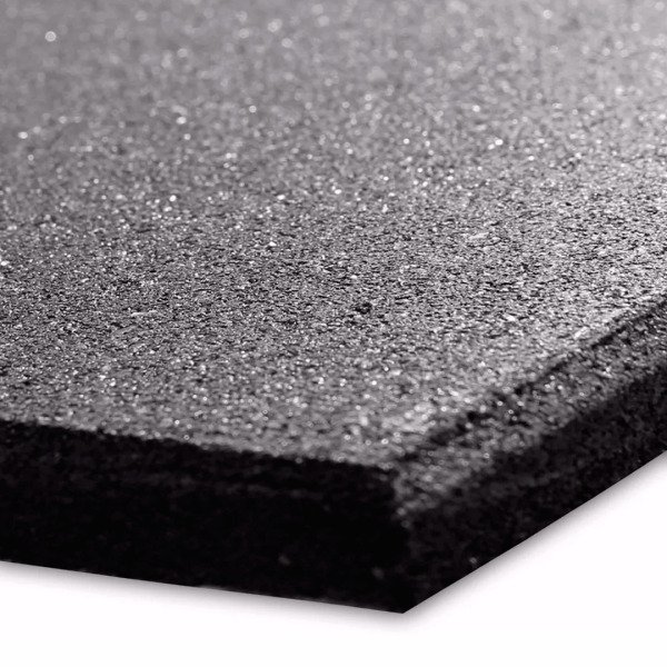 PISO DE BORRACHA ULTRA IMPACT 0,50 X 0,50M 20MM - PRETO PRETO ...