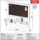 Painel para TVs até 75 Polegadas TB126L Dalla Costa Off White/Carvalho ...
