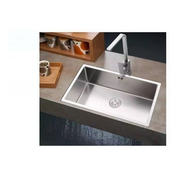 Cuba Inox Gourmet Cozinha Sobrepor Ou Embutir 75x45cm. | MadeiraMadeira