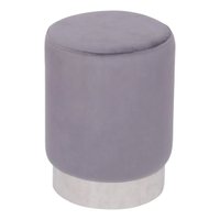 Puff Redondo Boho Chic Or Design - Cinza | MadeiraMadeira