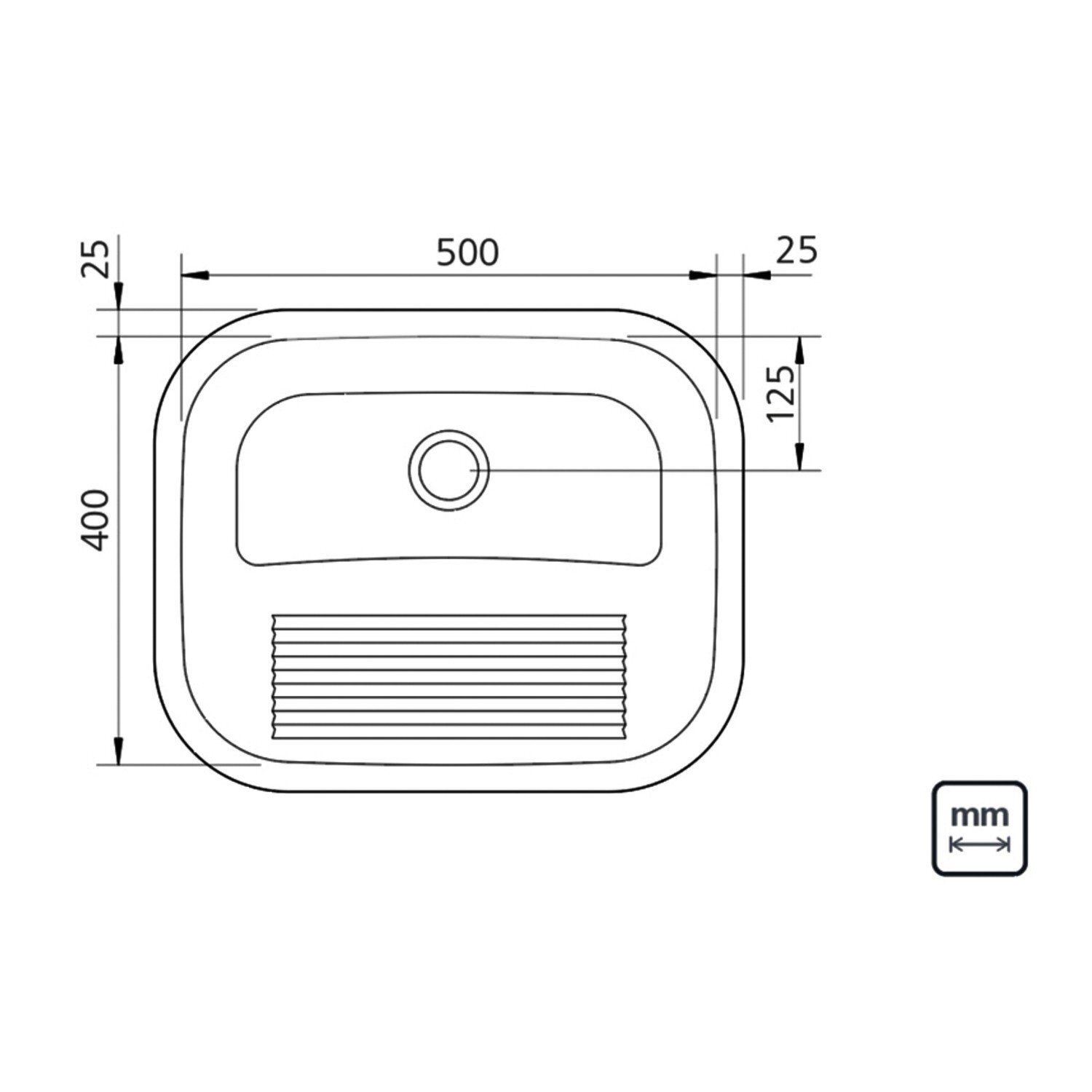 Tanque de Embutir Tramontina 27 Litros - 50cm x 40cm x 23cm Inox ...