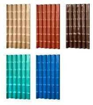 Telha Colonial PVC 1,90 X 0,86 Cor Azul Azul | MadeiraMadeira