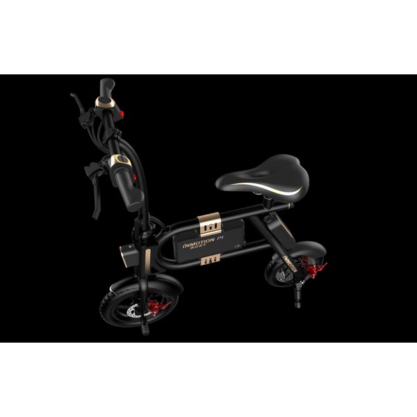 Mini bike elétrica dobrável Inmotion P1f Preta | MadeiraMadeira
