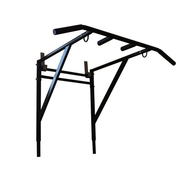 Barra Fixa e Paralela de Parede 2 em 1 Mista Preto (Pintura ...