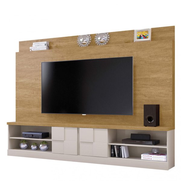 Estante Home para TV até 65 Polegadas 2 Portas Zeus Mavaular Damasco ...