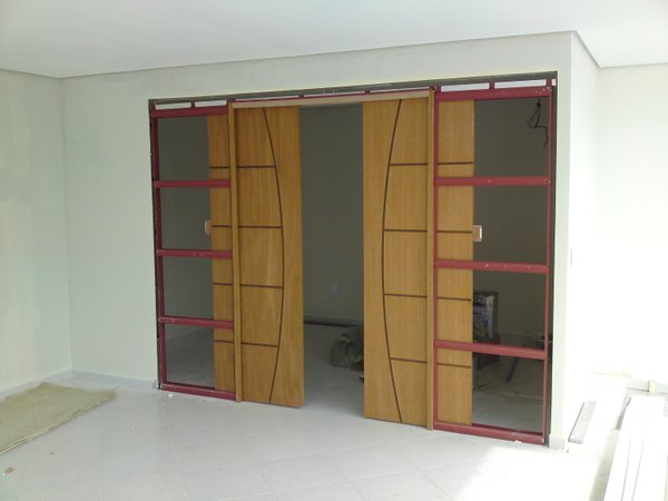 Porta Embutir Madeira Natural | MadeiraMadeira