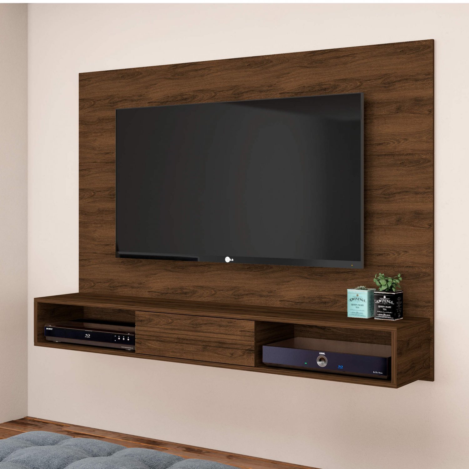 Rack Suspenso para TV até 42 Polegadas Supreme Robel Jacarandá ...