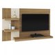 Painel para TV até 50 Polegadas 3 Prateleiras Chess Artely Carvalho/Off White | MadeiraMadeira