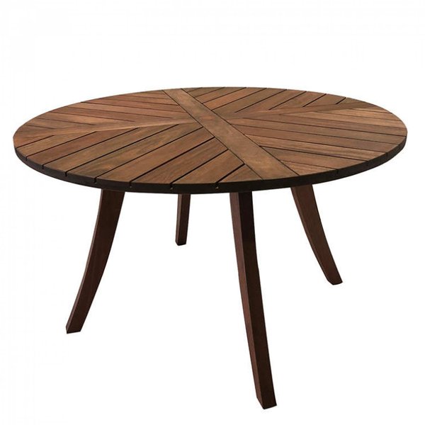 Mesa Redonda para Jardim Madeira Maciça Malta Espresso Móveis Polisten ... Mesa Redonda para Jardim Madeira Maciça Malta Espresso Móveis Polisten ...