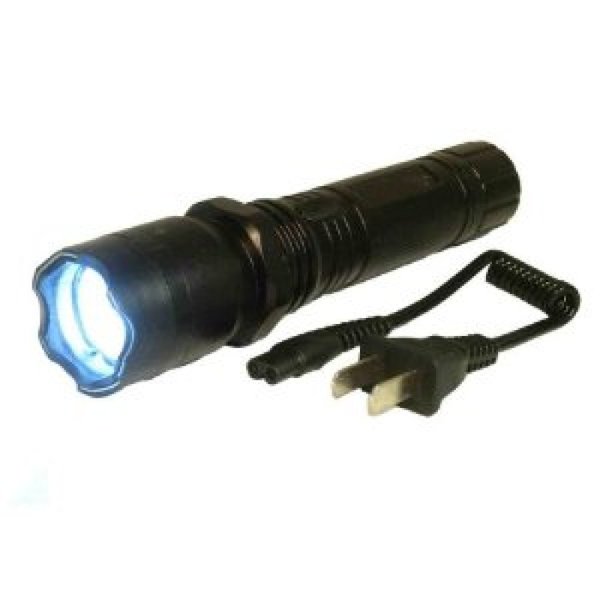 Lanterna Choque Tática Taser Defesa Pessoal 10000kv Recarregave ...