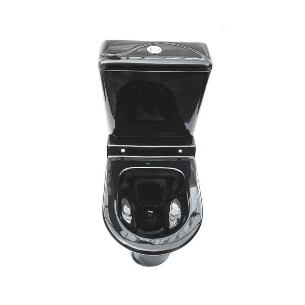 Bacia com Caixa Acoplada Ecoflush Calypso Preto Incepa | MadeiraMadeira