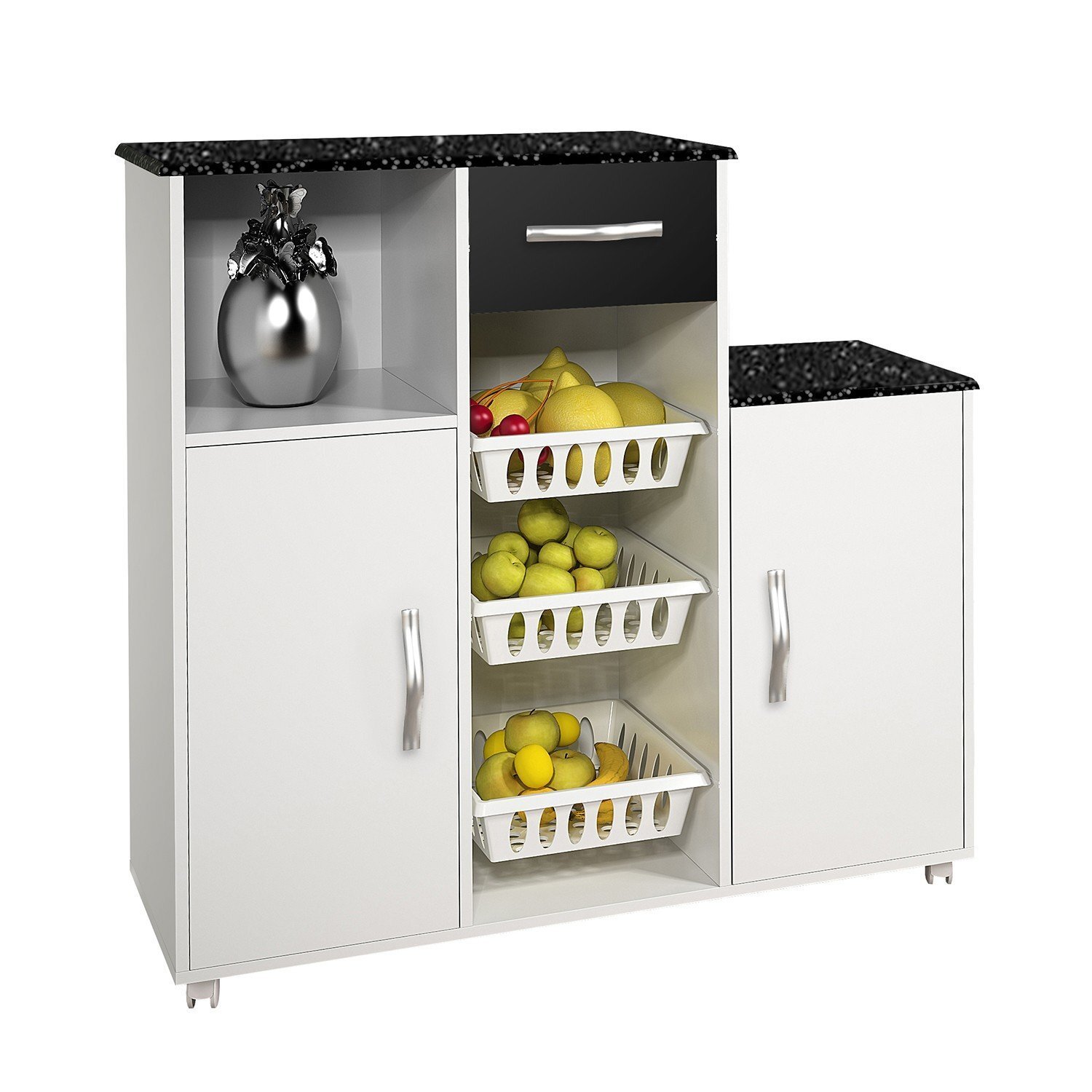 Fruteira Multiuso 2 Portas 1 Gaveta Croácia Top Line Flex Color CHF ...