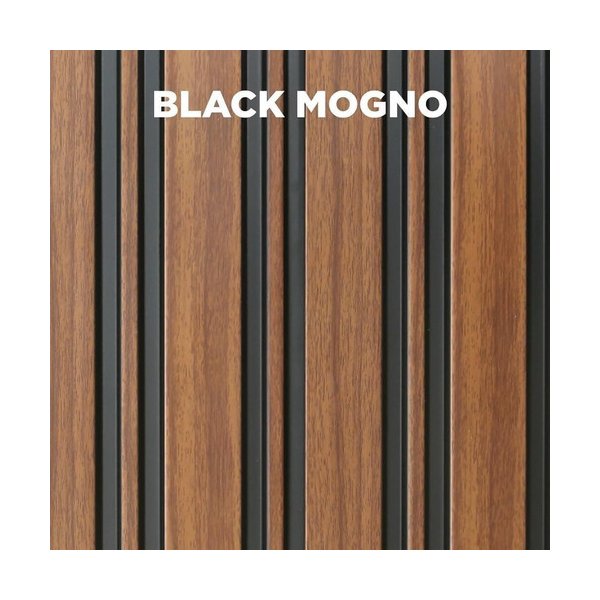 Painel De Parede Poliestireno Imita Madeira Painel Ripado 3d:Black ...