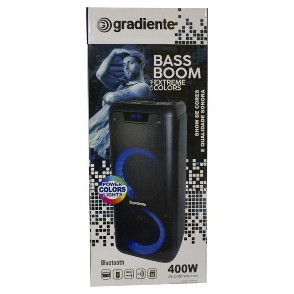 Caixa de Som Gradiente GCA201 Bass Boom 400W - Bivolt Preto ...
