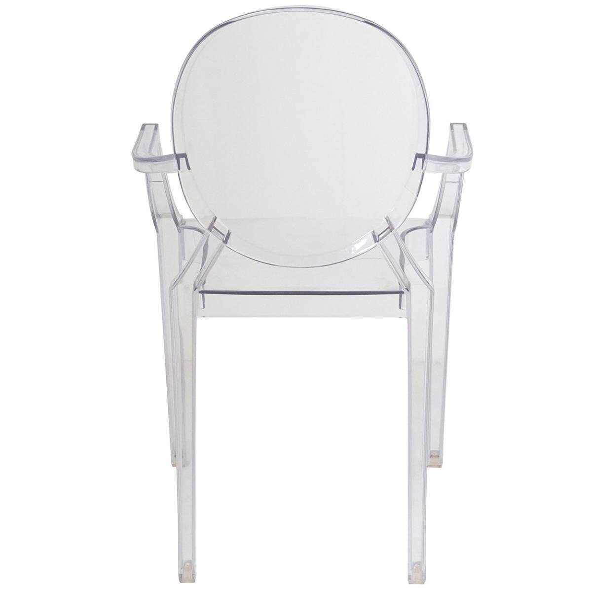 Cadeira Com Braço Ghost Transparente | MadeiraMadeira