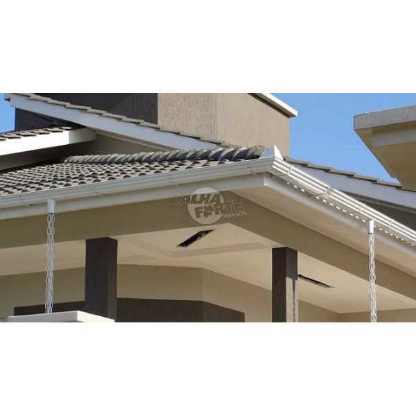Kit Calha Para Beiral 6 Metros Calha Forte Galvanizado 26pçs ...