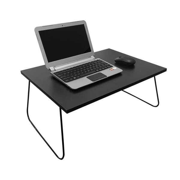 Mesa Para Notebook Multiuso Dobrável Preto | MadeiraMadeira