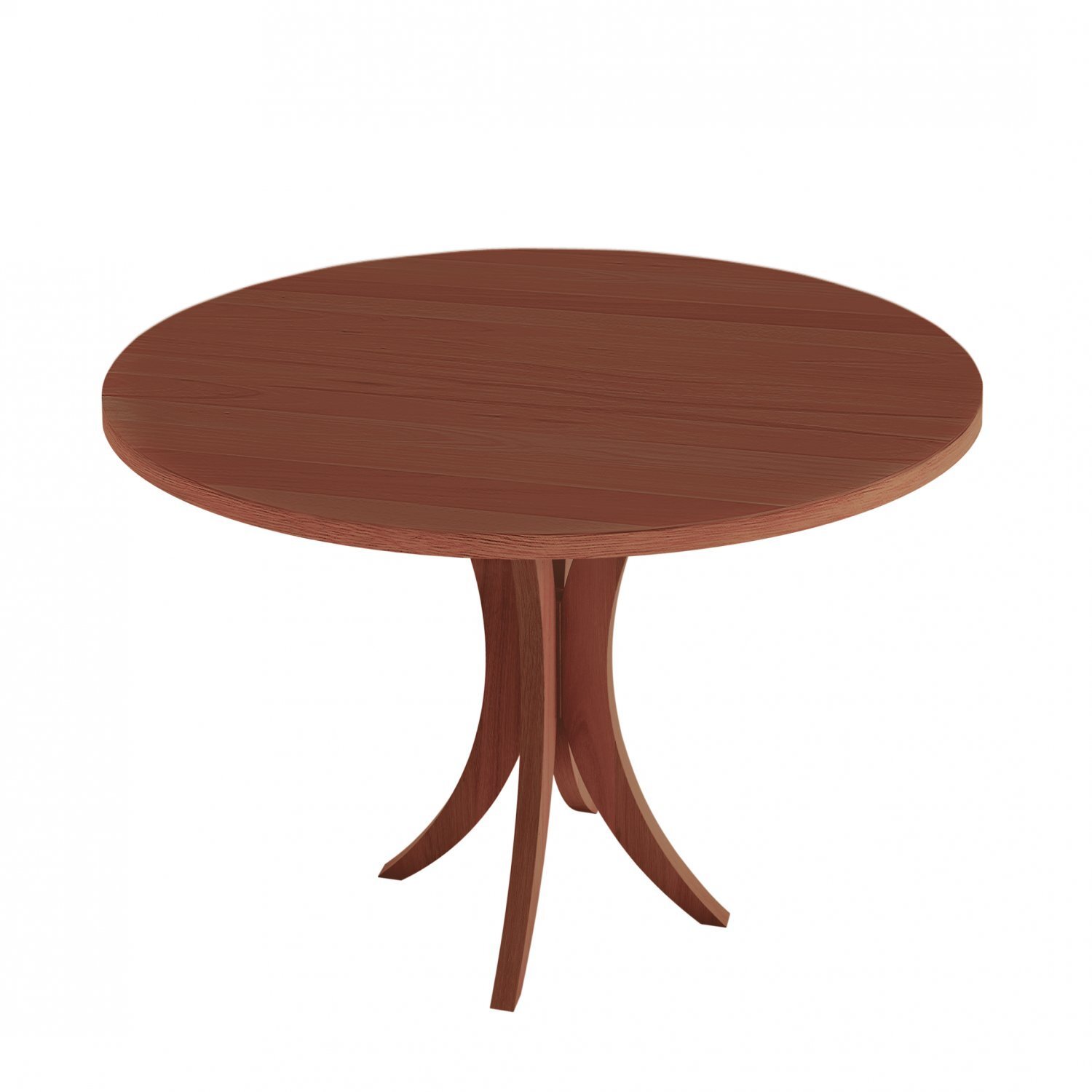 Mesa de Jantar Redonda 4 Lugares Madeira Maciça Rima Madebal Nogueira ...