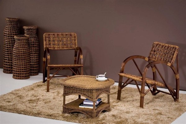 Cesto De Vime Decoração Medio | MadeiraMadeira