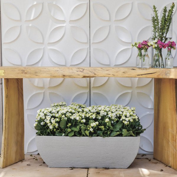 Floreira Retângular 25cmx78cmx30cm Japi Cimento | MadeiraMadeira