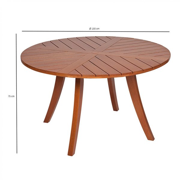 Mesa Redonda para Jardim Madeira Maciça Malta Espresso Móveis ... Mesa Redonda para Jardim Madeira Maciça Malta Espresso Móveis ...