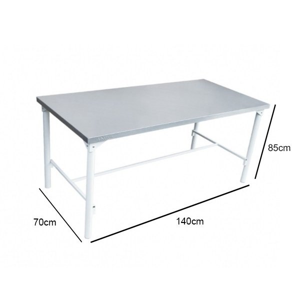 Mesa em Inox Innal 140x70 | MadeiraMadeira