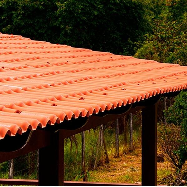 Telha PVC Colonial Cerâmica 2.30 X 0,86 Precon | MadeiraMadeira