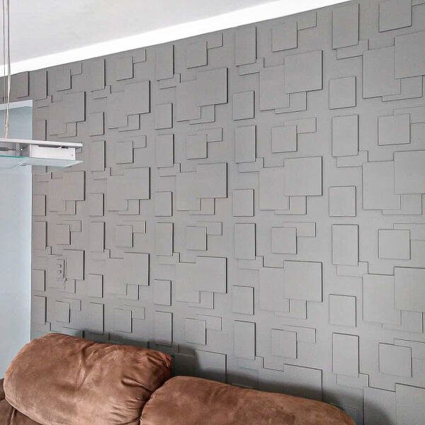 Revestimento 3D Plástico para parede 50x50cm Geométrico | MadeiraMadeira