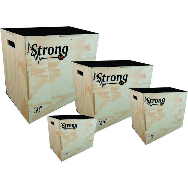 Caixote Crossfit - Kit Com 04 Unid Plyobox Jampbox madeira | MadeiraMadeira