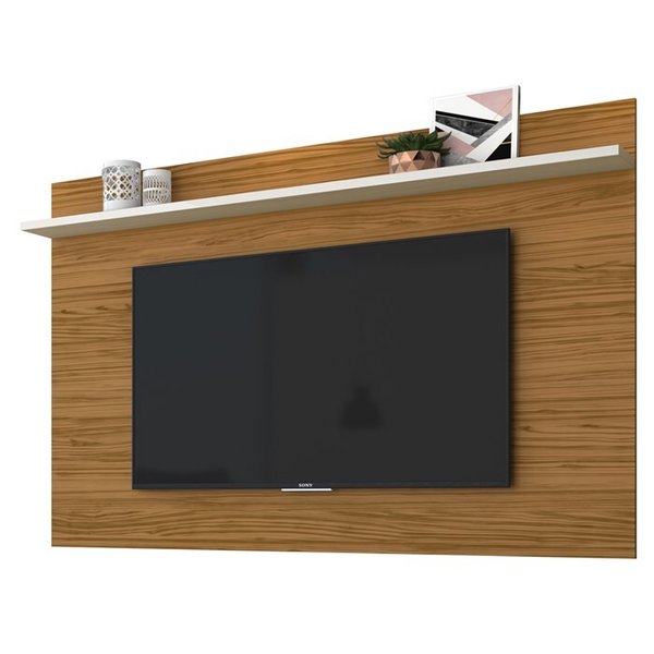 Bancada Frizz E Painel Lorenzo 182cm Naturale Off White Madetec ...