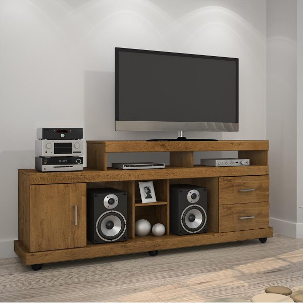 Rack Para Tv Até 50 Polegadas - JCM Movelaria Bem Ti Vi 1 Porta Nobre ...