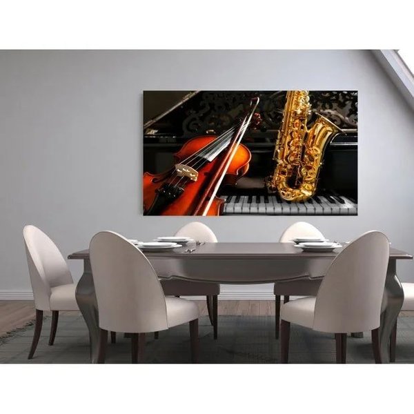 Quadro Decorativo Musical Classic Instruments - 90x60cm | MadeiraMadeira