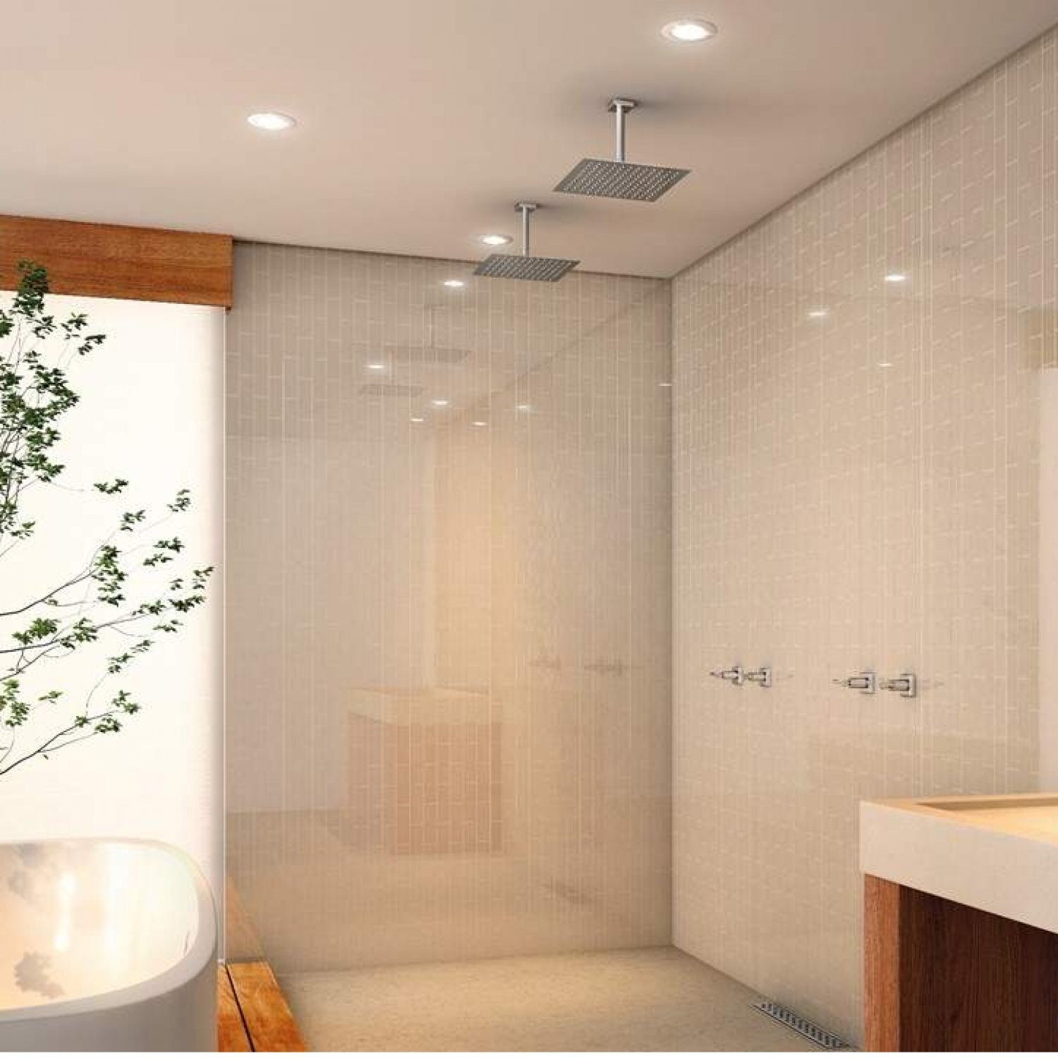 Chuveiro de Teto 30cm Solly Docol Cromado | MadeiraMadeira