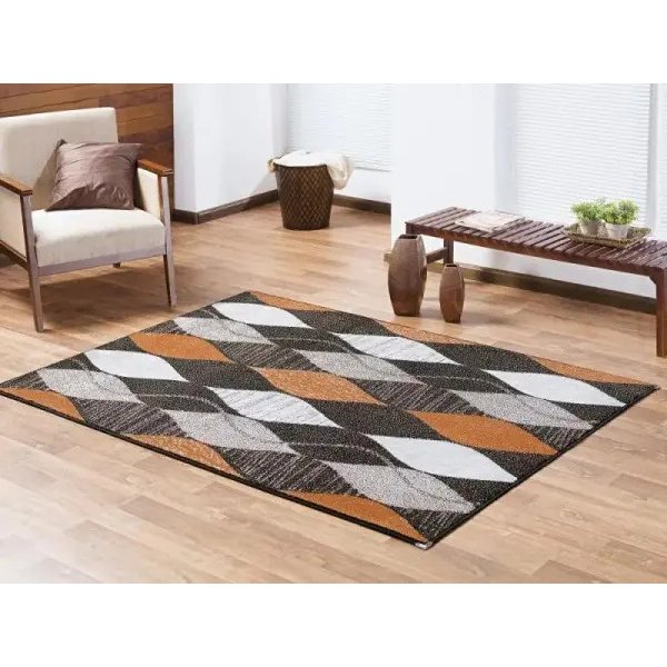 Tapete Sala Escritório 1,50 X 2,00 Antiderrapante Preto A-83 ...