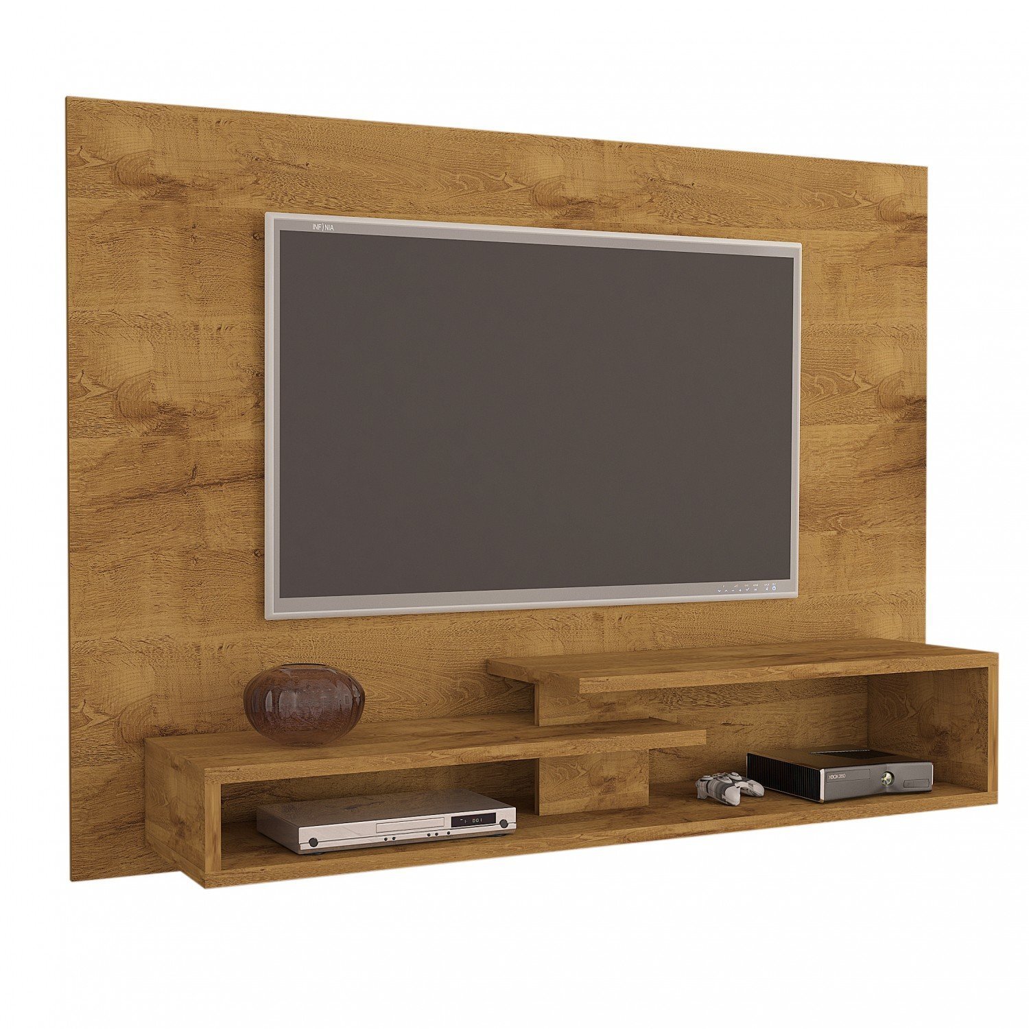 Painel para TV até 50 Polegadas com Prateleira Doppio Moderno Permobili ...